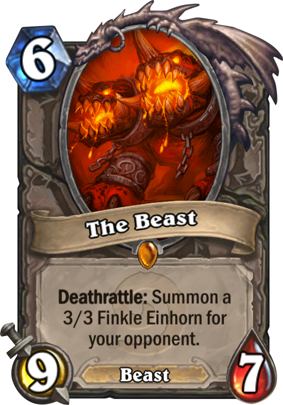 The Beast Card - Beast Hearthstone Clipart - Large Size Png Image - PikPng