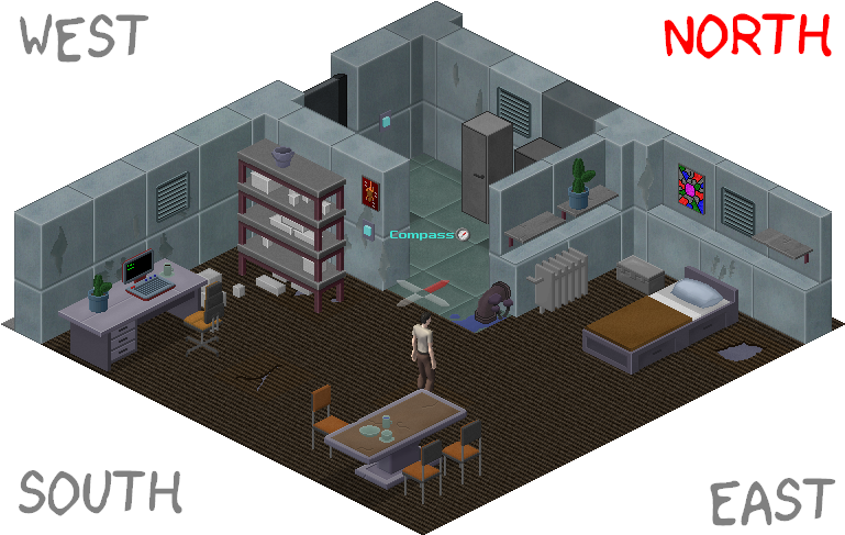 Compass Directions - Floor Plan Clipart - Large Size Png Image - PikPng