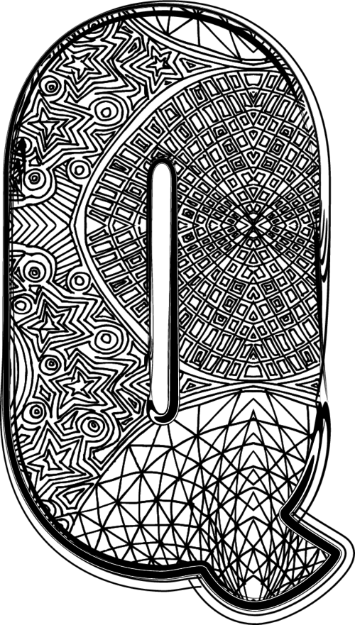 Fancy Letter Q Transparent Clipart - Large Size Png Image - PikPng