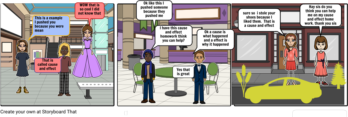 Cause And Effect Comic - Cartoon Clipart - Large Size Png Image - PikPng