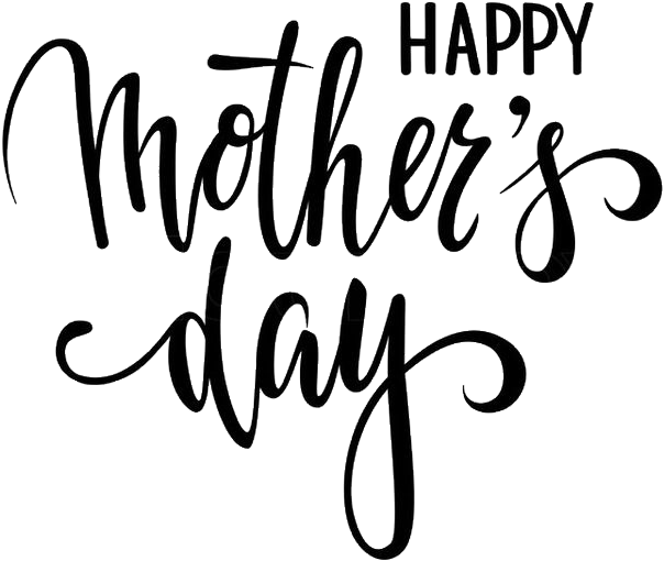 Happy Mothers Day Cursive Writing Clipart - Large Size Png Image - PikPng