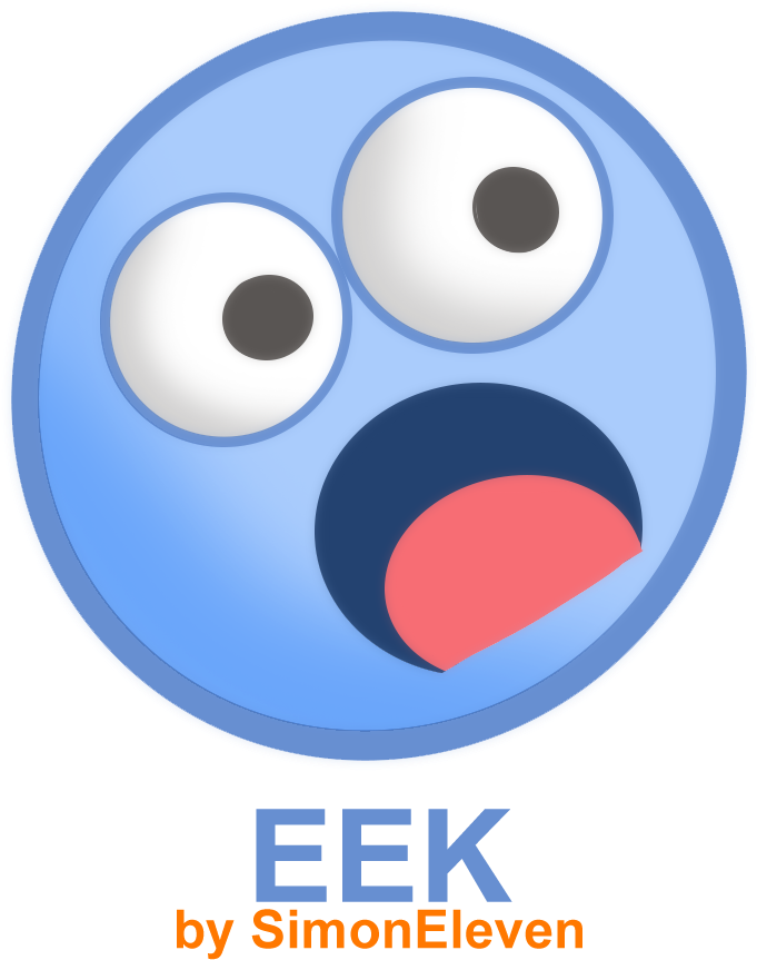 "eek" Emoji Remastered - Eek Emoji Clipart - Large Size Png Image - PikPng