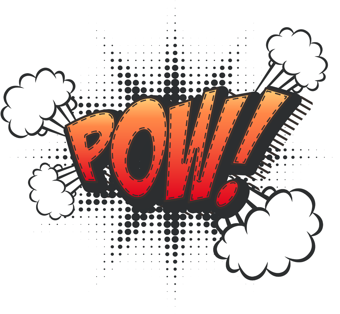 Download Pow Pow Hit Effect Comic Comics Emetcomics Sticker - Comic Hit ...