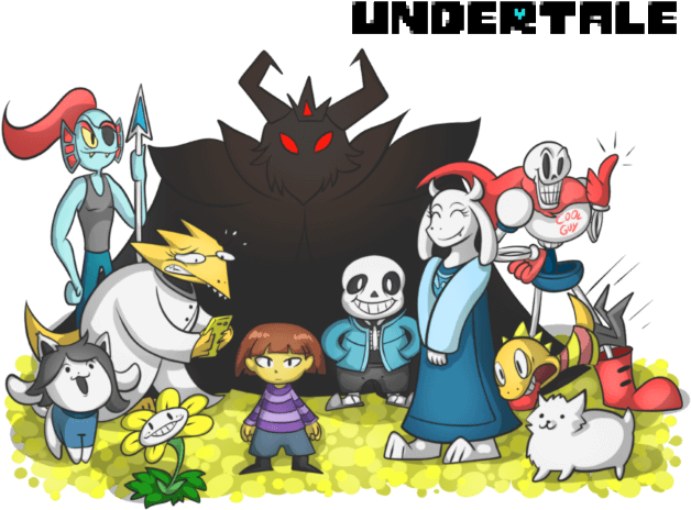Undertale Coloring Pages - Undertale Characters In Color Clipart ...