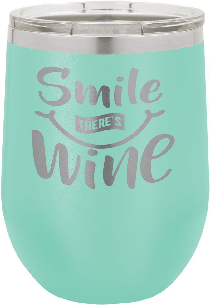 Teal 12 Oz Seafoam Mint Custom Stainless Steel Stemless Wine Tumbler