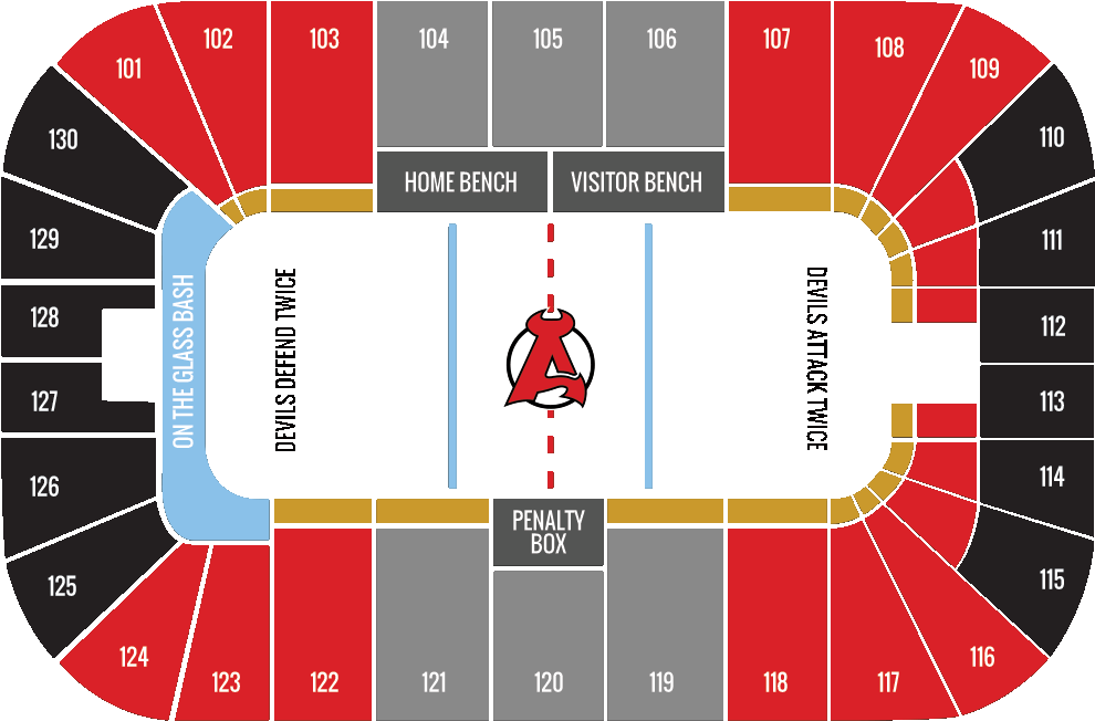 Binghamton Devils Seating Chart Clipart - Large Size Png Image - PikPng