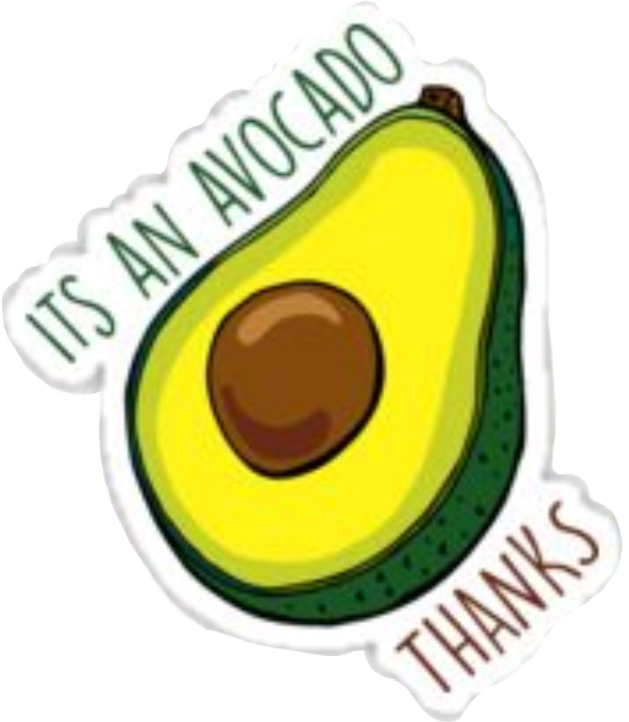 Download Avocado Sticker Clipart Png Download - PikPng