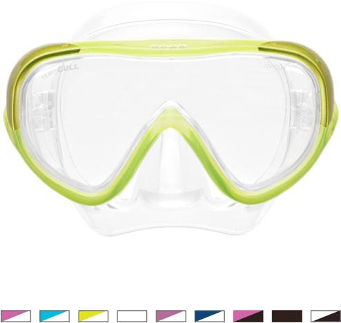 Gull Coco Colored Mask From Japan - Diving Mask Clipart - Large Size ...