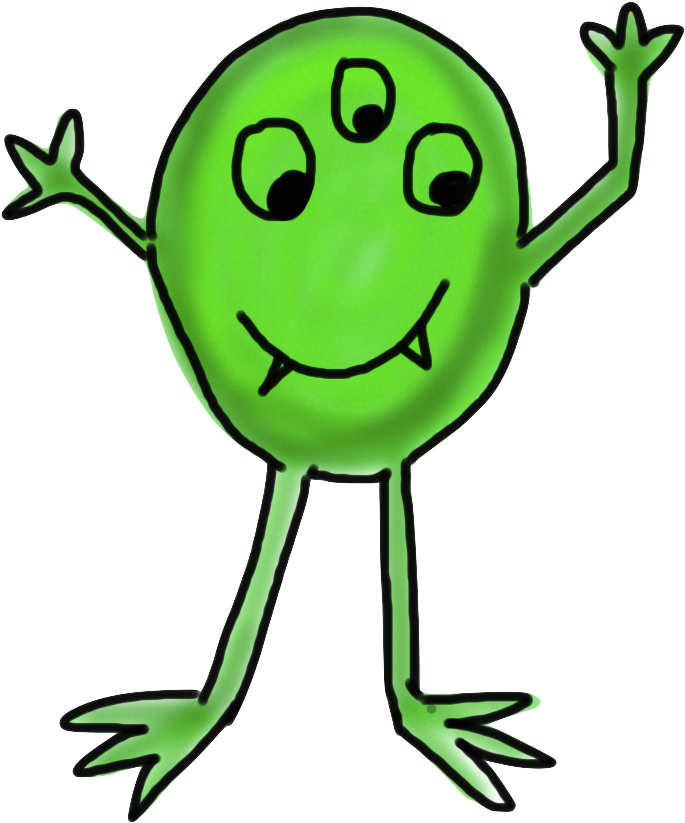 Svg Transparent Stock Free Monster Clip Art Happy Sunday - Friendly ...