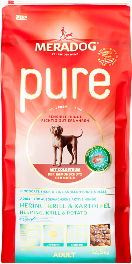 Meradog Pureadult Herring, Krill & Potato - Meradog Hundefutter Clipart ...