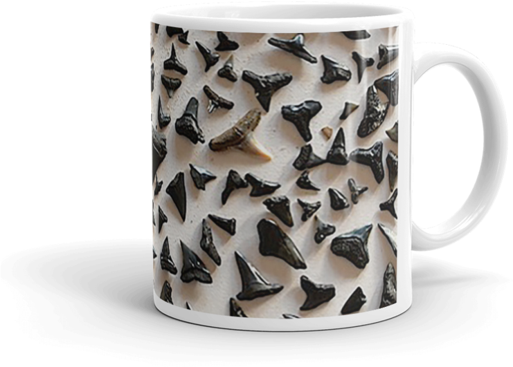 Shark Teeth Mug - Coffee Cup Clipart - Large Size Png Image - PikPng