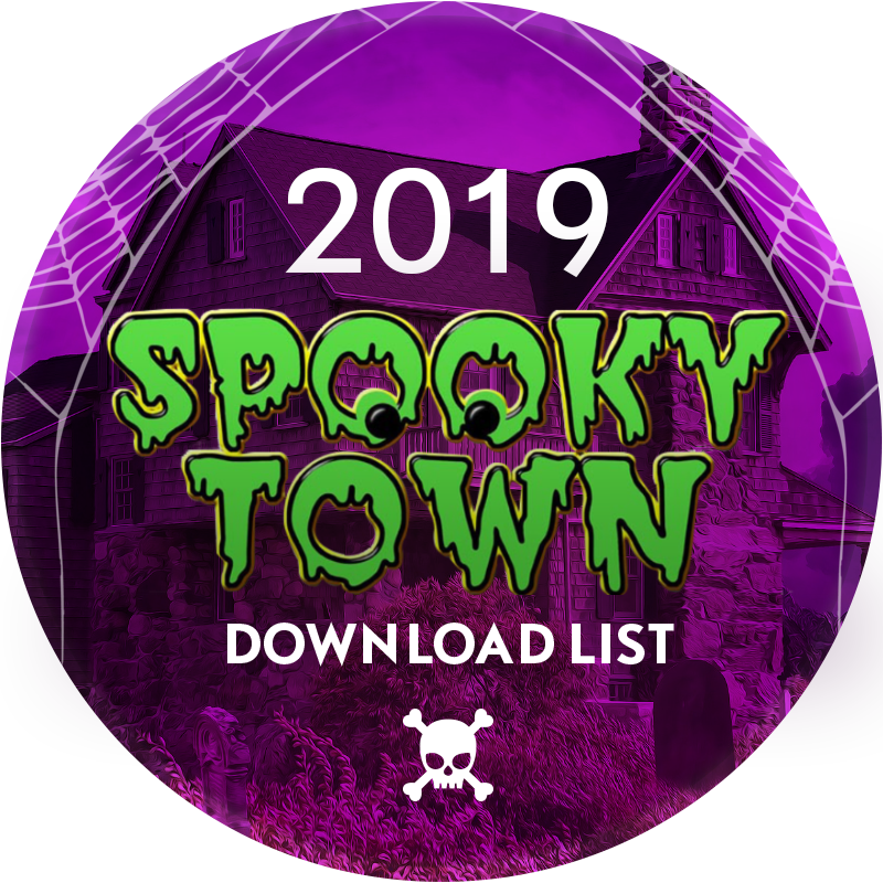 New Spooky Town Villages - Label Clipart - Large Size Png Image - PikPng