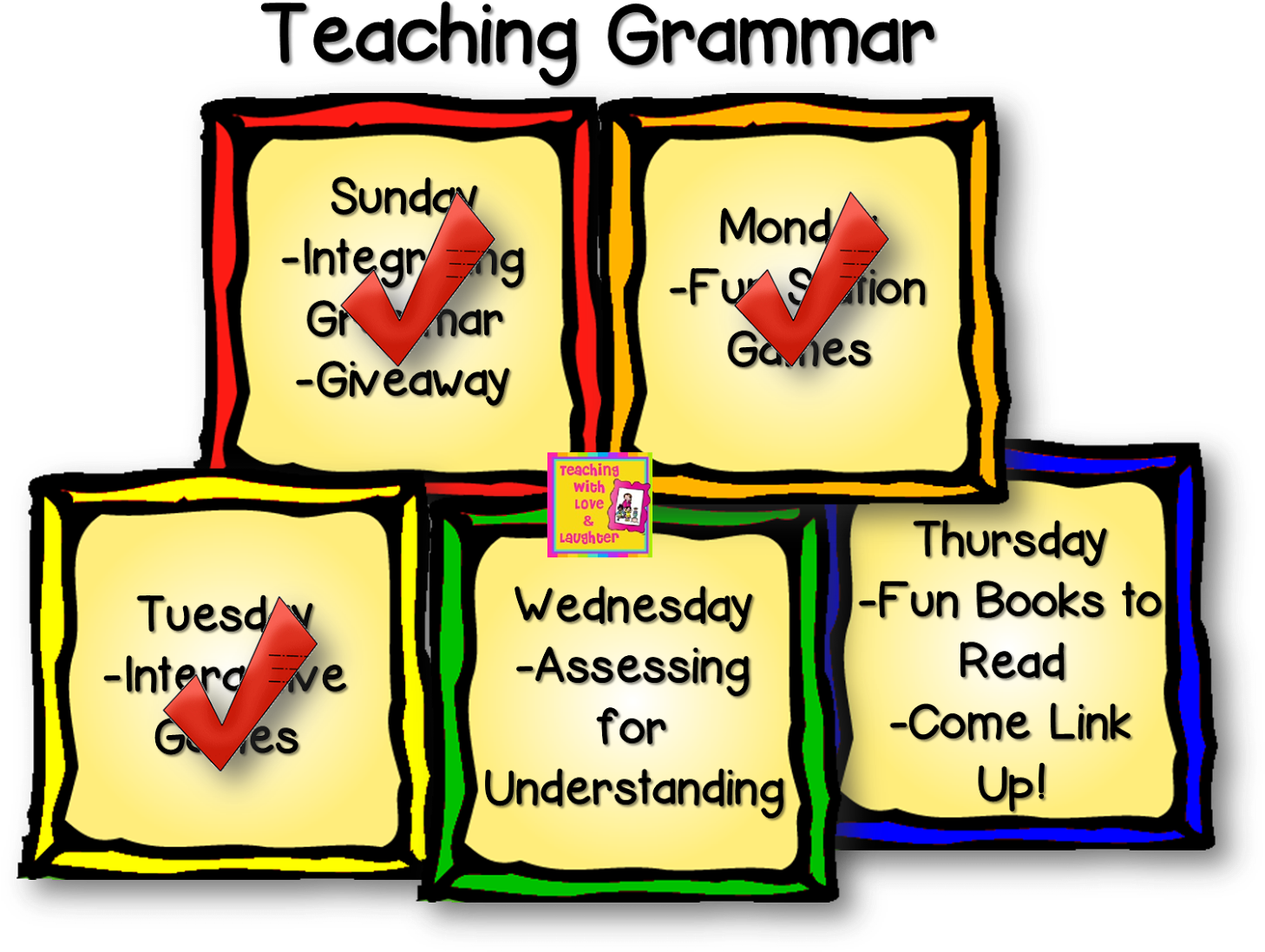 Teaching With Love And Laughter - Teaching Grammar Clipart - Large Size ...