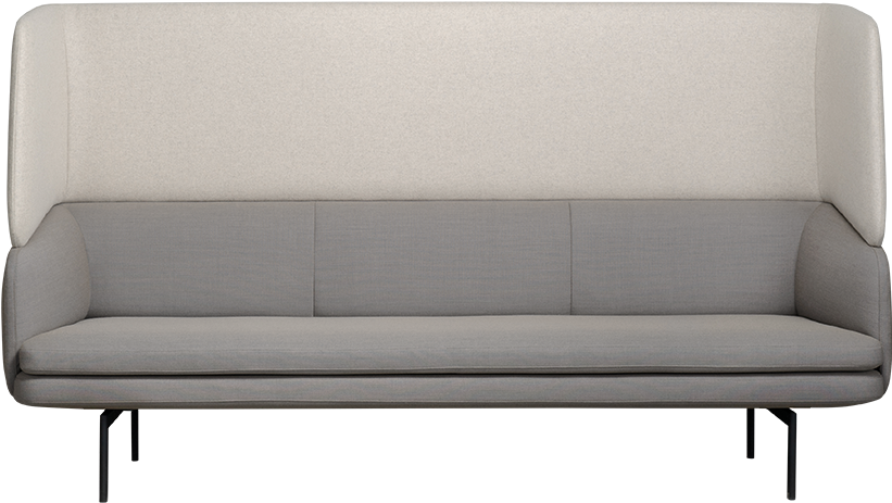 Gabo Sofa Hood Grey Front Steel Base Palau - Studio Couch Clipart ...