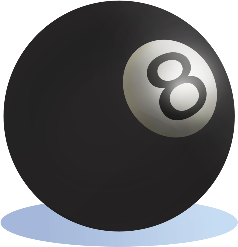 8ball - Billiard Ball Clipart - Large Size Png Image - PikPng
