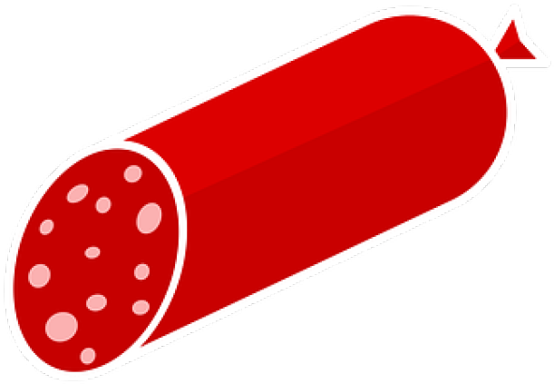 Salami Vector Png Clipart - Large Size Png Image - PikPng