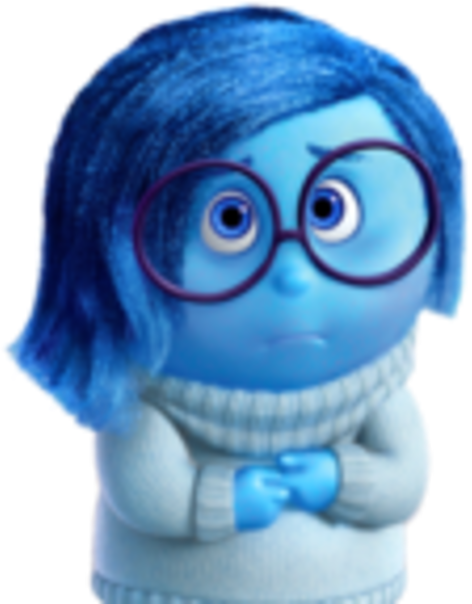 Cartoon Inside Out Sadness Clipart - Large Size Png Image - PikPng