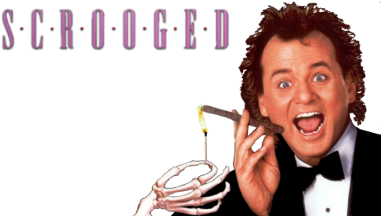 Bill Murray In Scrooged - Scrooged Movie Clipart - Large Size Png Image ...