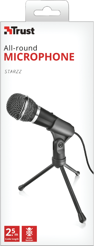 General - Trust All Round Microphone Starzz Clipart - Large Size Png ...