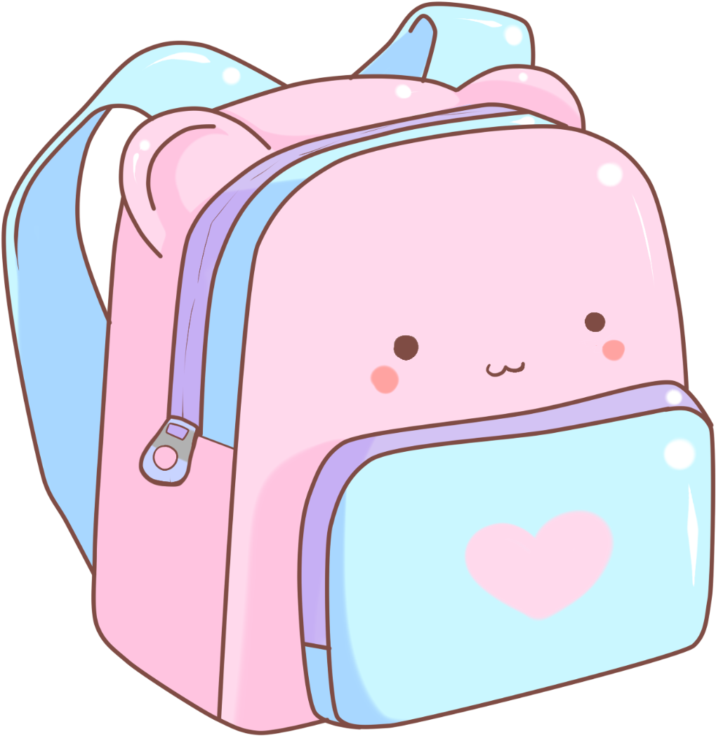 20-backpack - Transparent Cartoon Pink Backpack Clipart - Large Size ...