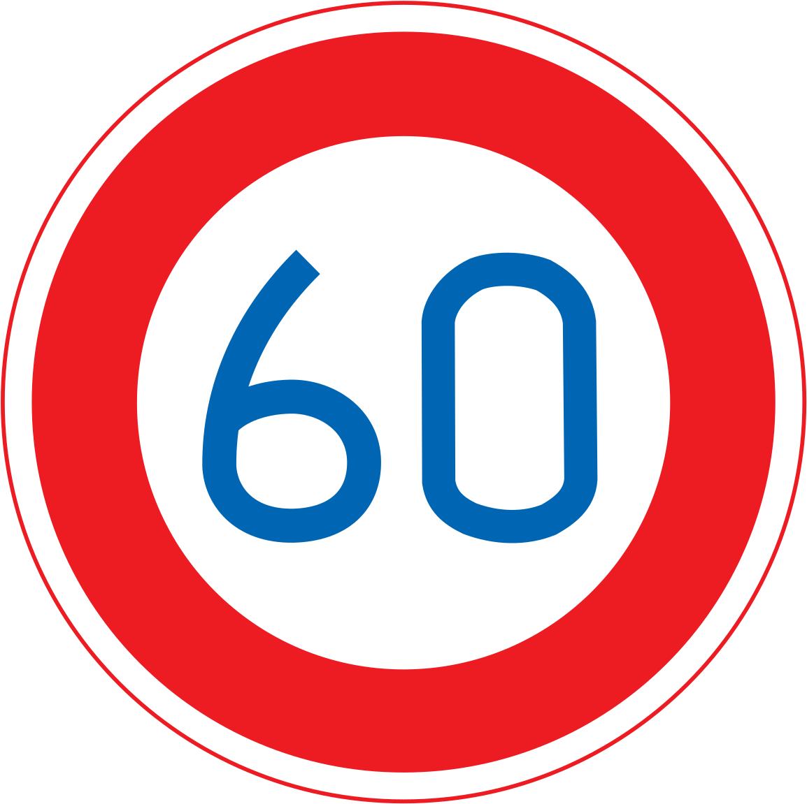 Japanese Speed Limit Signs Clipart - Large Size Png Image - PikPng