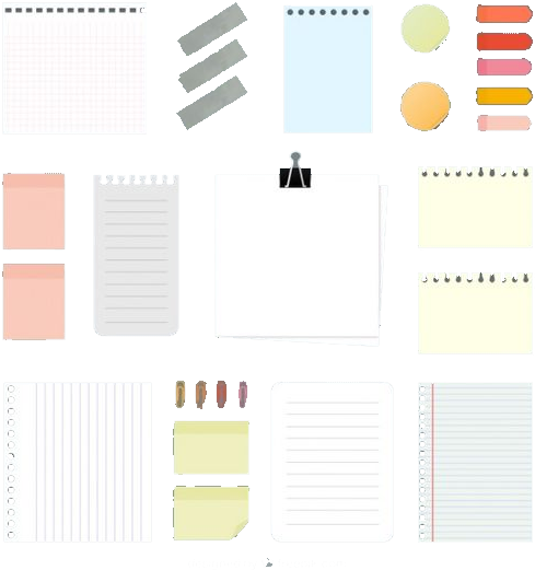 Download ，notes Templates ☆*。 Clipart Png Download - PikPng