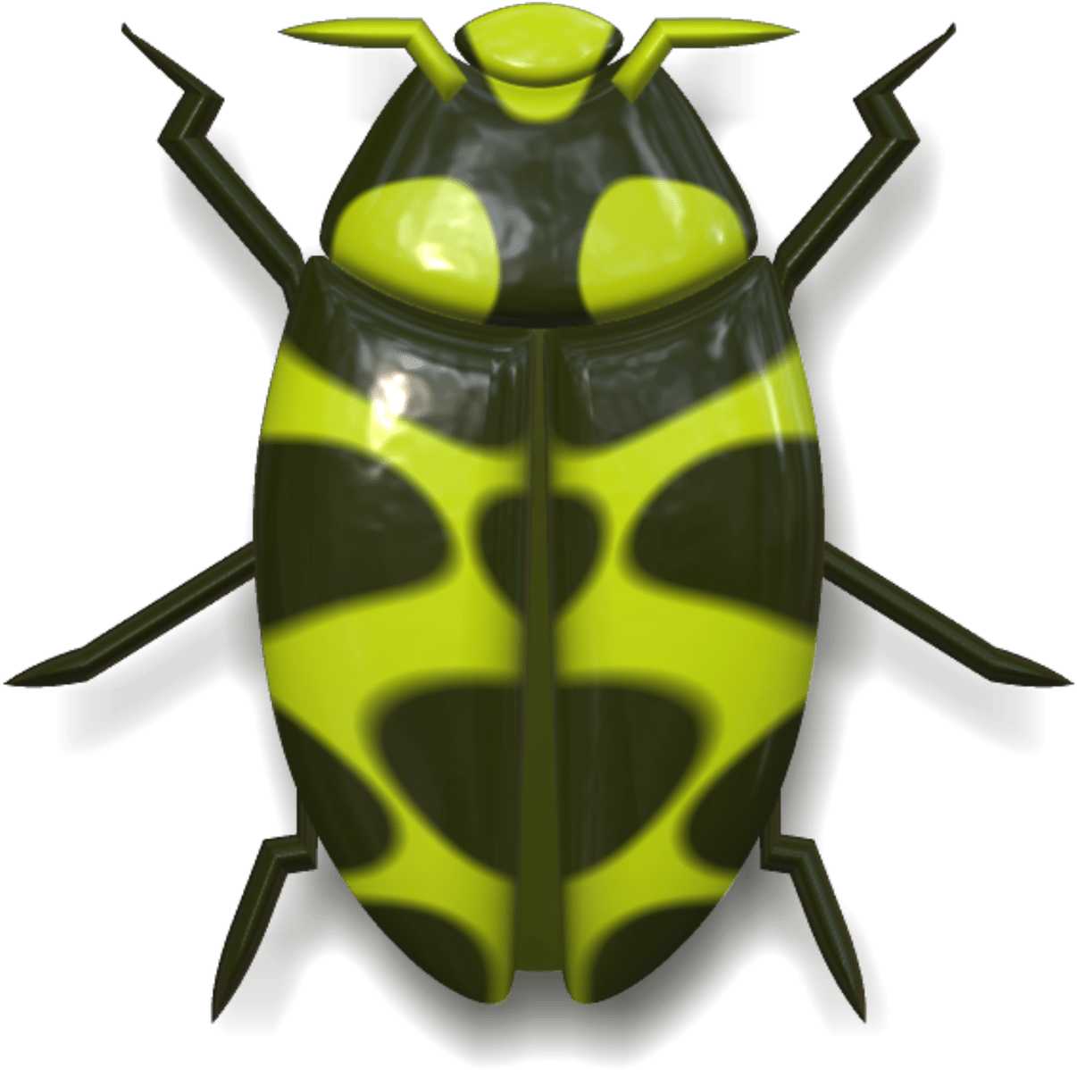 Download Ladybug Dark Green And Yellow Transparent - Png Inseto Clipart ...