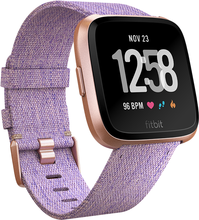 Watch - Fitbit Versa Pink And Purple Clipart - Large Size Png Image ...