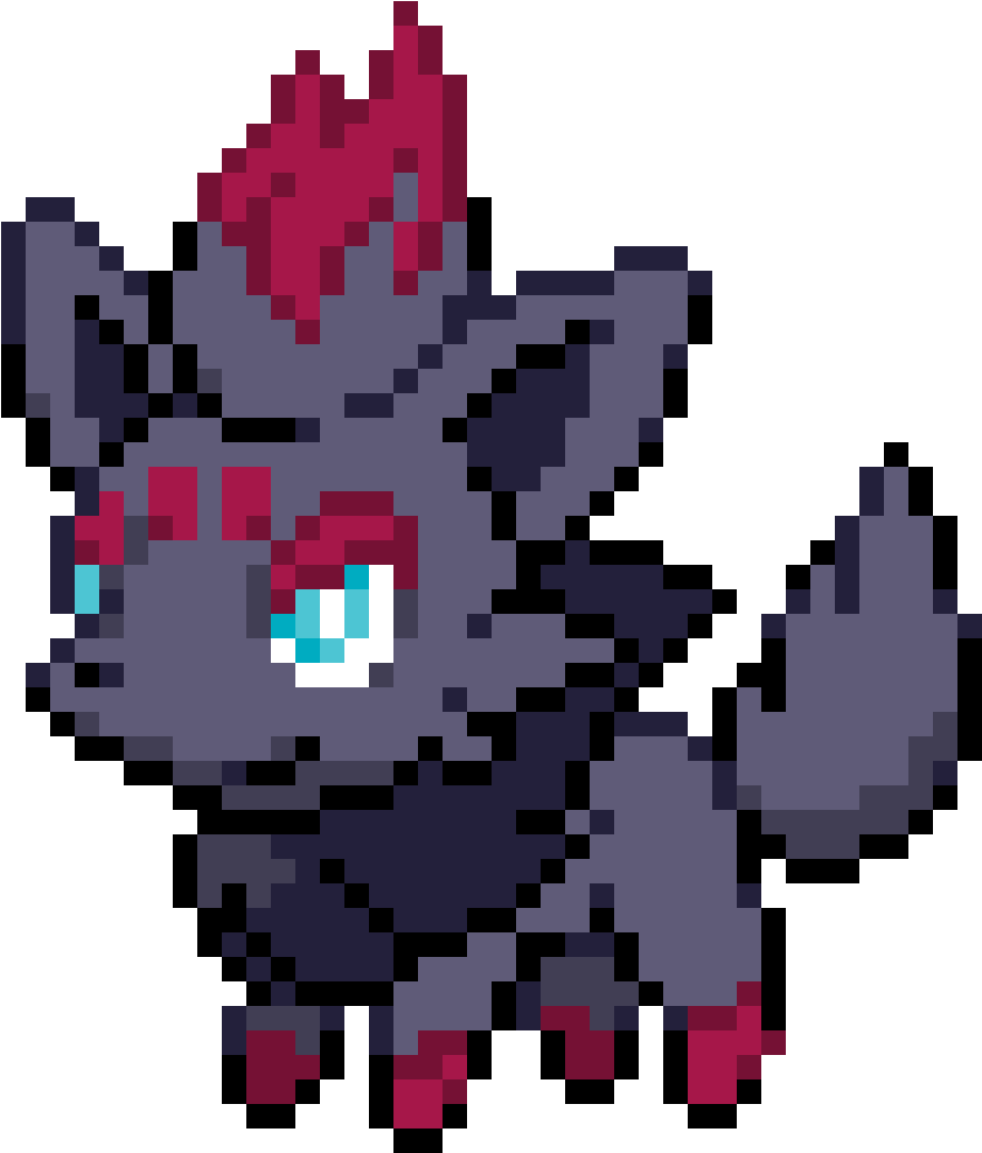 Pixel Art Pokemon Zorua Png Download Pixel Art Pokemon Clipart