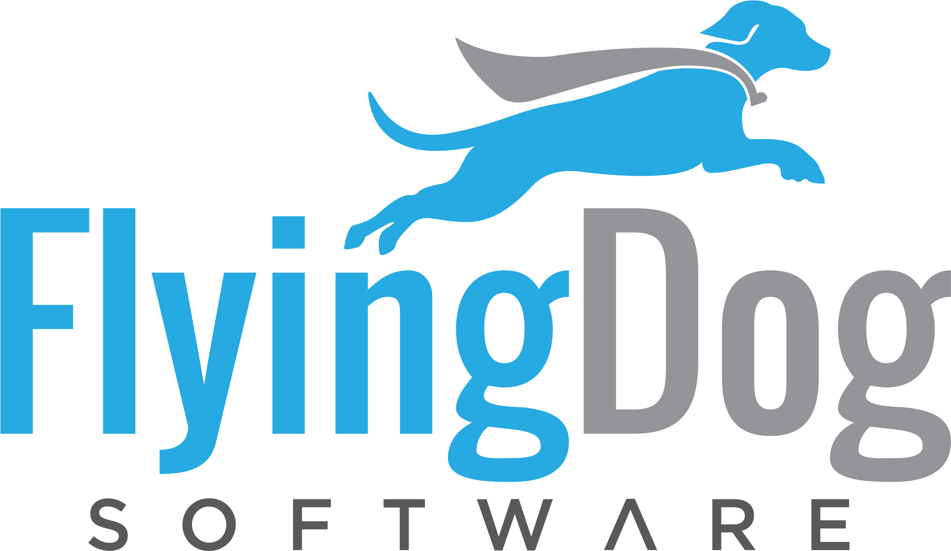 Flying Dog Software Logo - Graphic Design Clipart - Large Size Png Image - PikPng