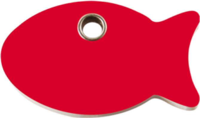 Red Fish Pet Tag - Fish Clipart - Large Size Png Image - PikPng