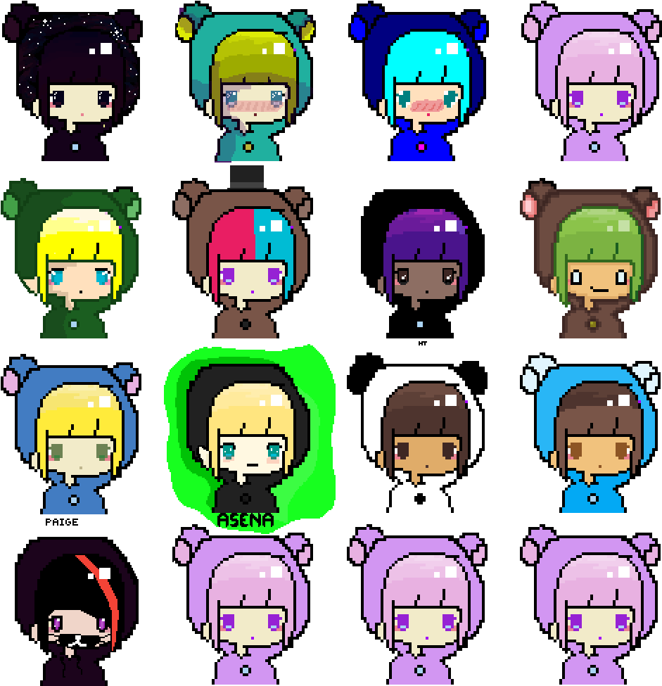 Chibi Girl Hood Collab - No Clipart - Large Size Png Image - PikPng