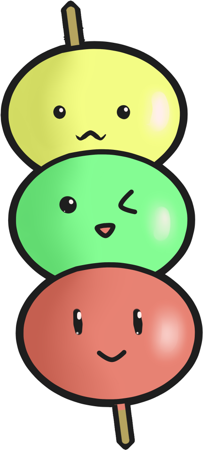 Download Chibi Dango Stick - Cartoon Clipart Png Download - PikPng