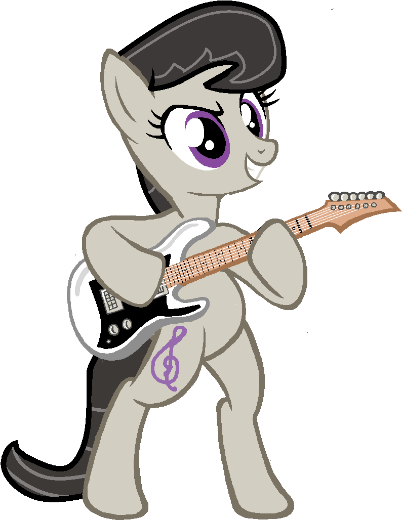 Grapefruitface1, Derpibooru Exclusive, Guitar, Octavia - Cartoon ...