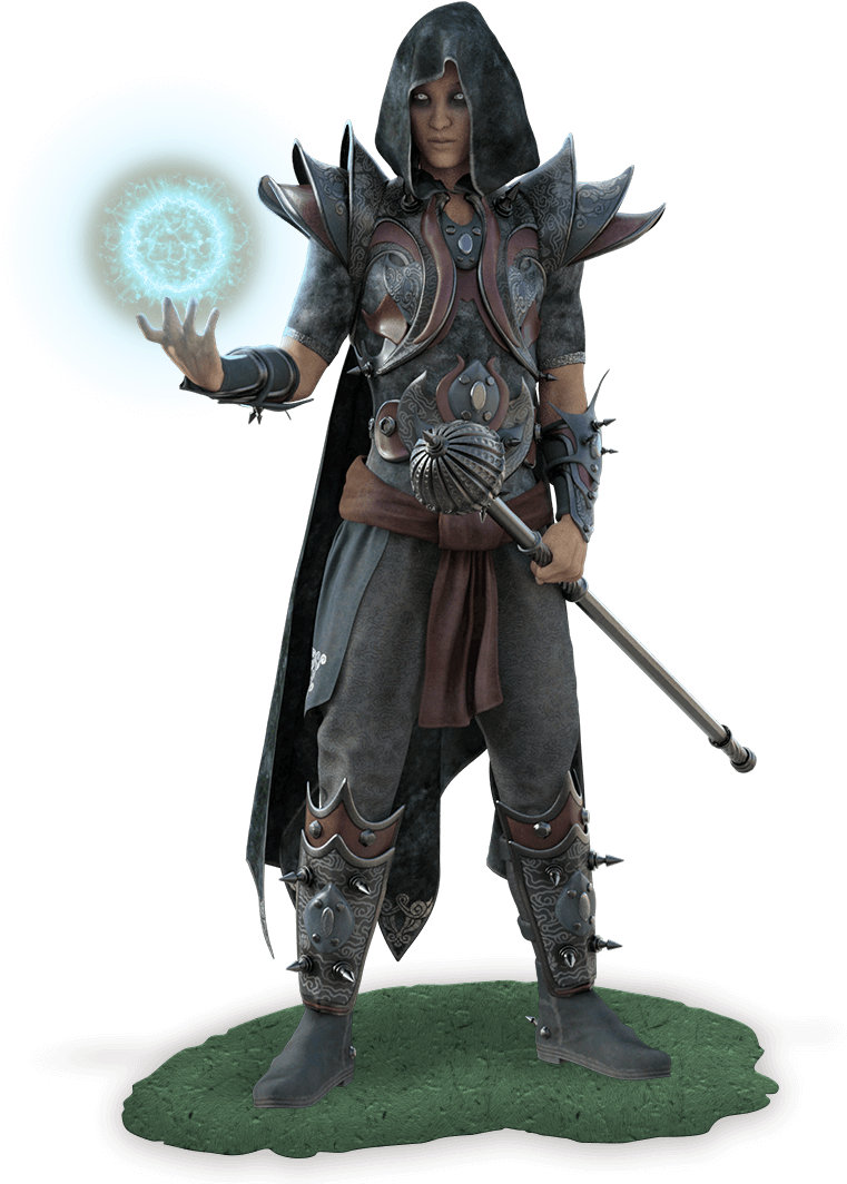 Fantasy-warlock - Transparent Fantasy Silhouette Clipart - Large Size ...