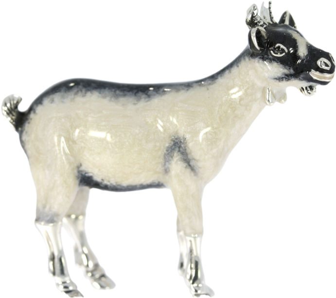Sterling Silver & Enamel Goat By Saturno - Goat Clipart - Large Size ...
