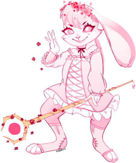 Mimi, My Rabbitfolk D&d Priest - Illustration Clipart - Large Size Png ...