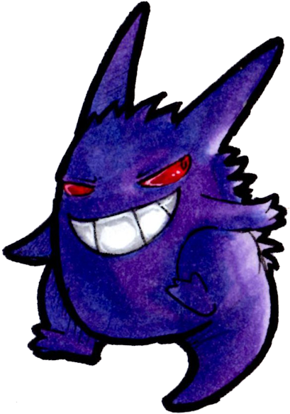 094 Gengar~ - Cartoon Clipart - Large Size Png Image - PikPng