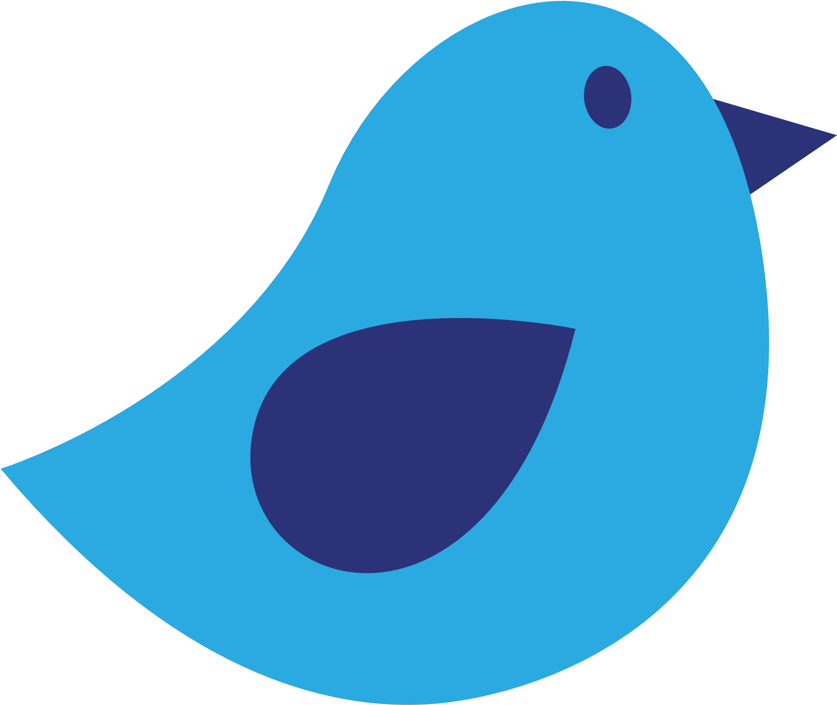 Twitter Logo Vector - Cute Bird Vector Png Clipart - Large Size Png ...