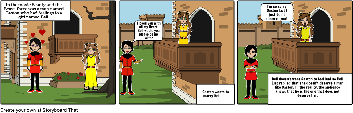 Verbal Irony-beauty And The Beast - Cartoon Clipart - Large Size Png ...