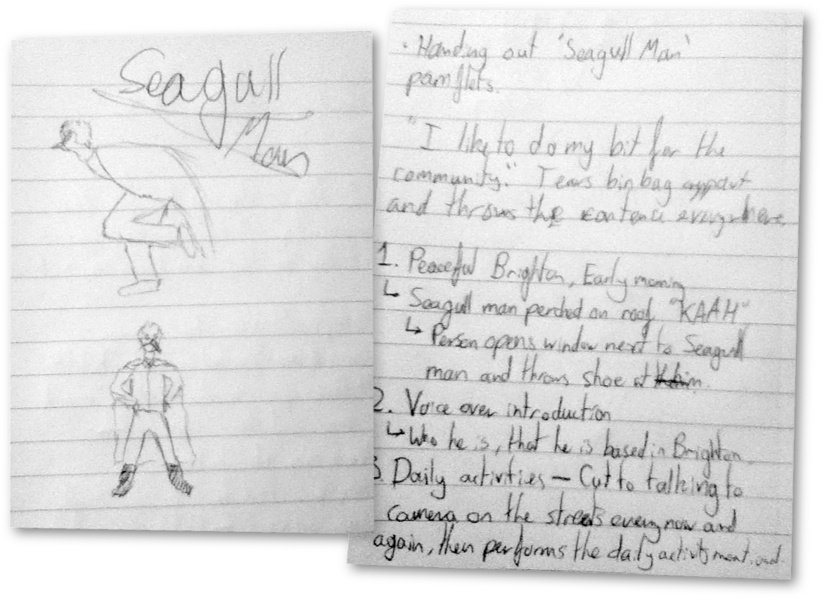 Seagull Man Uc - Handwriting Clipart - Large Size Png Image - PikPng