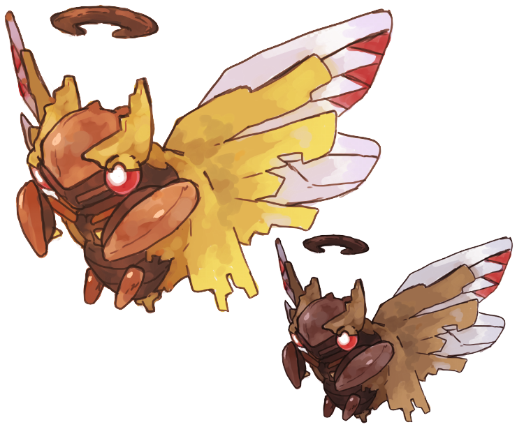 Download “mega Evolution Idea - Ninjask Shedinja Fusion Clipart Png ...