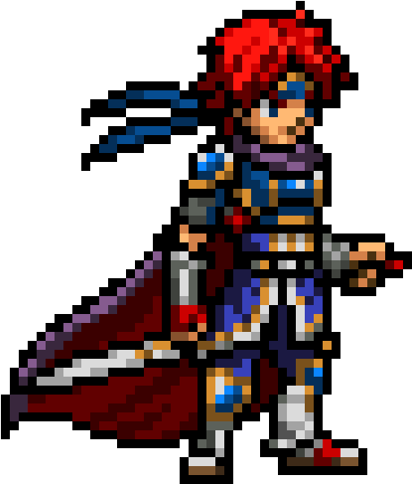Ssb4 Roy - Roy Pixel Art Clipart - Large Size Png Image - PikPng