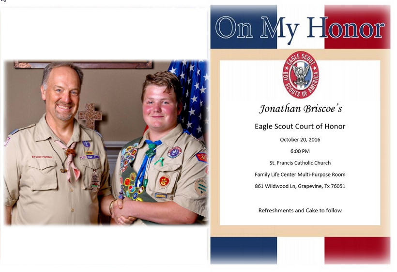 Jonathan Briscoe - Eagle Scout Clipart - Large Size Png Image - PikPng