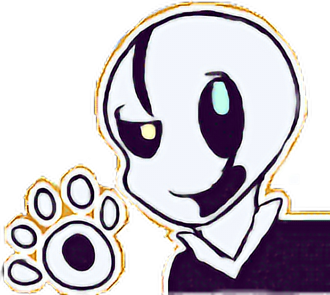Download Gaster Sticker - Cartoon Clipart Png Download - PikPng