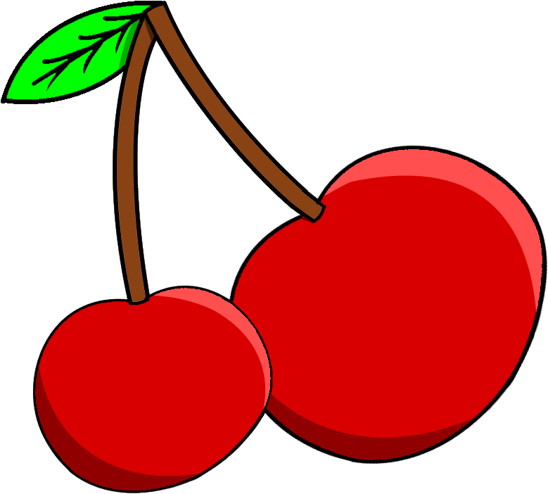 Cherry - Cherry Fruit 2d Png Clipart - Large Size Png Image - PikPng