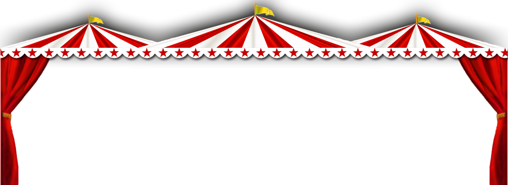 June - Circus Tent Border Clip Art - Png Download - Large Size Png Image - PikPng