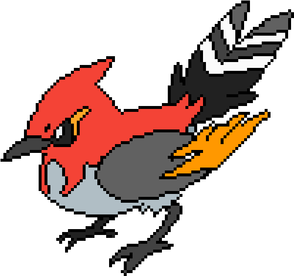 Fletchinder - Pokemon Fire And Flying Type Clipart - Large Size Png ...