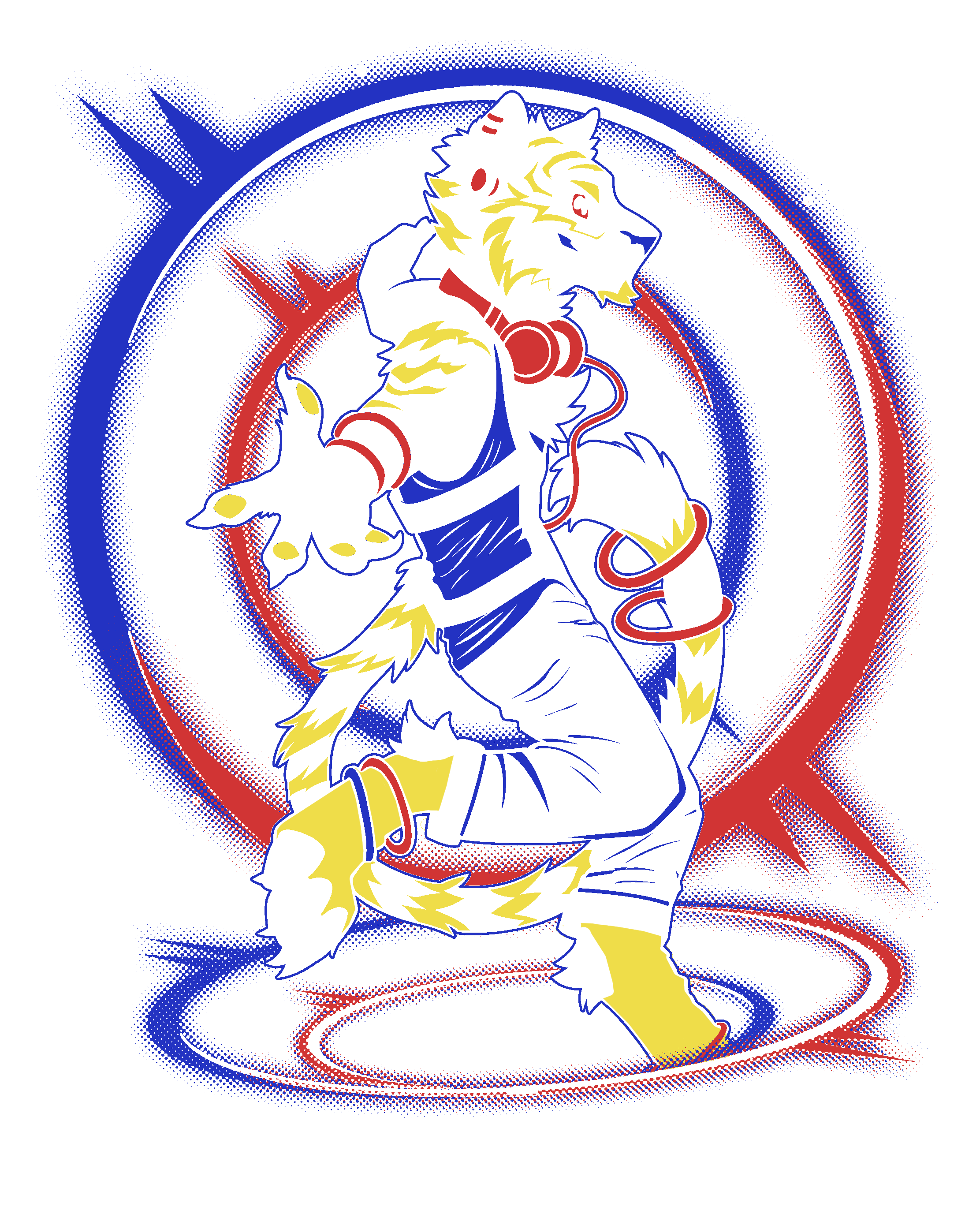 Rave Tiger - Cartoon Clipart - Large Size Png Image - PikPng