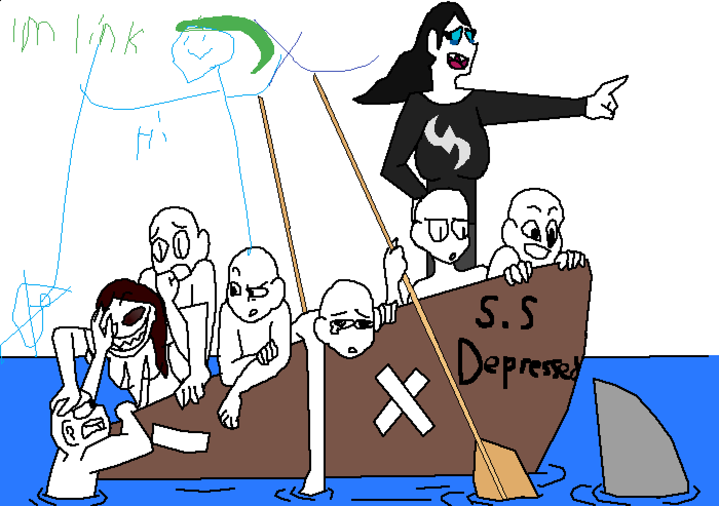 Ss Depressed - Cartoon Clipart - Large Size Png Image - PikPng